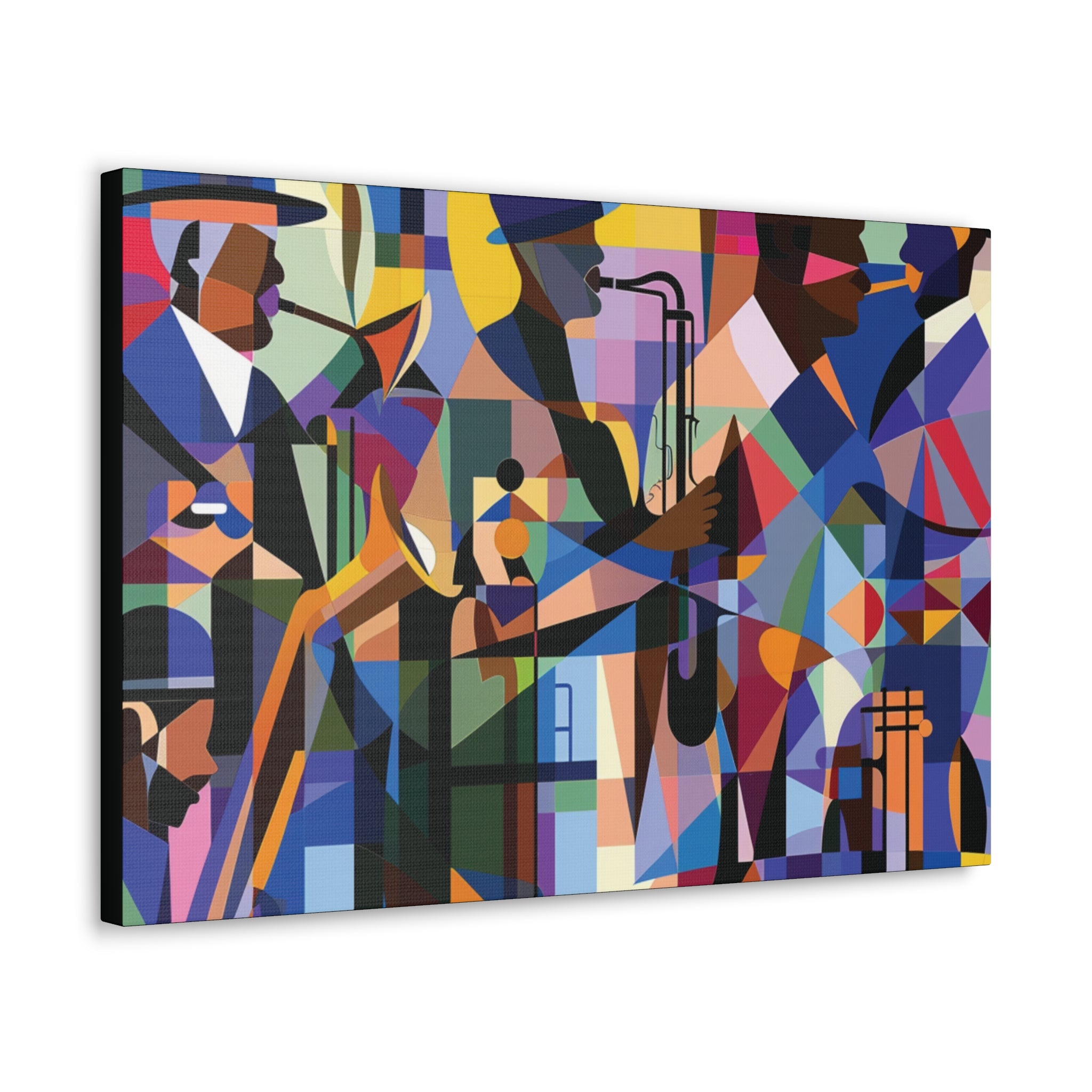 Soulful Symphony Canvas Wall Art – African American Music Legacy Decor ...